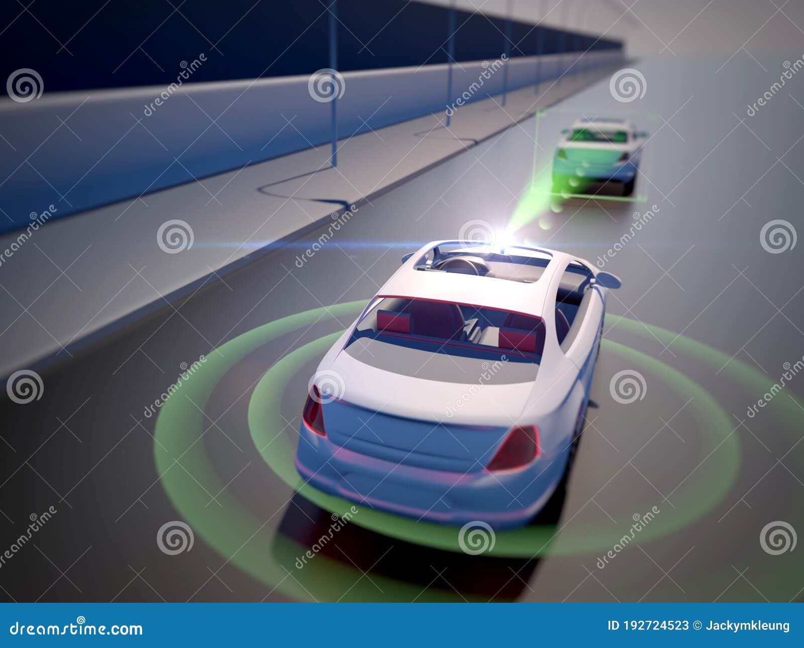 Autonomous Self Driving Vehicle Travelling Stock Image - Image of ...