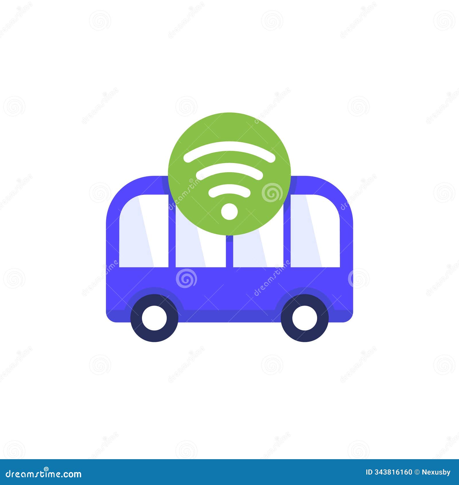 Autonomous Shuttle Bus Waiting At Bus Station Royalty-Free Stock Image ...