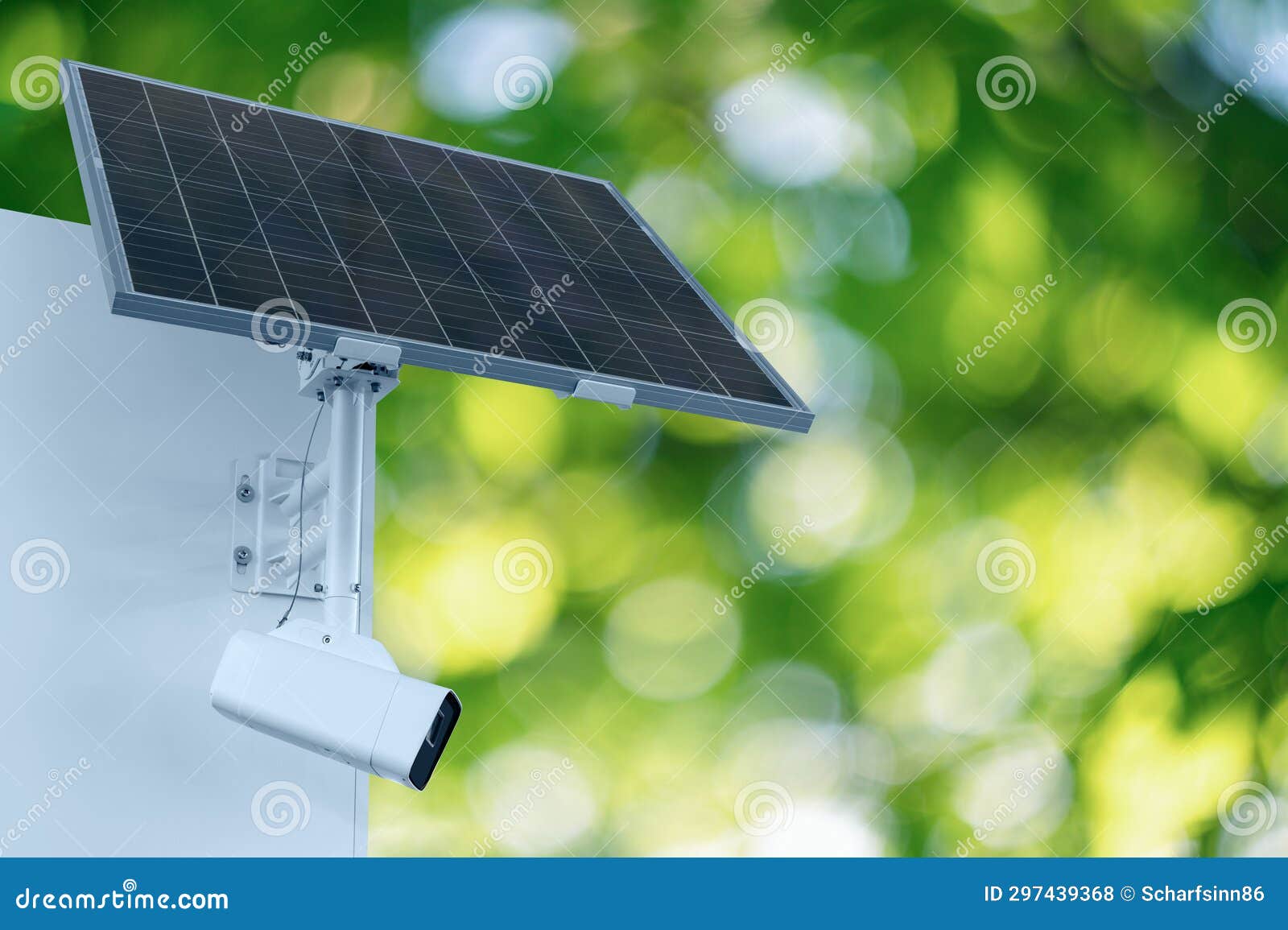Autonomous Surveillance Camera with Solar Panel. Perimeter Security ...