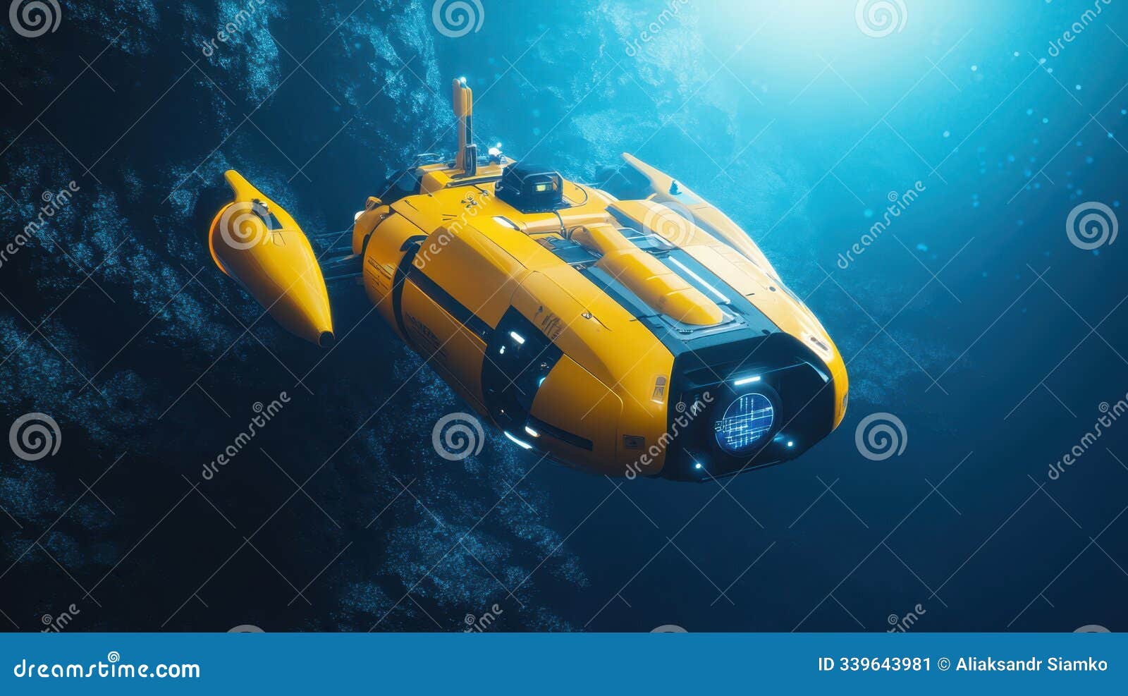 Autonomous Underwater Drone Exploring the Depths of the Ocean for ...