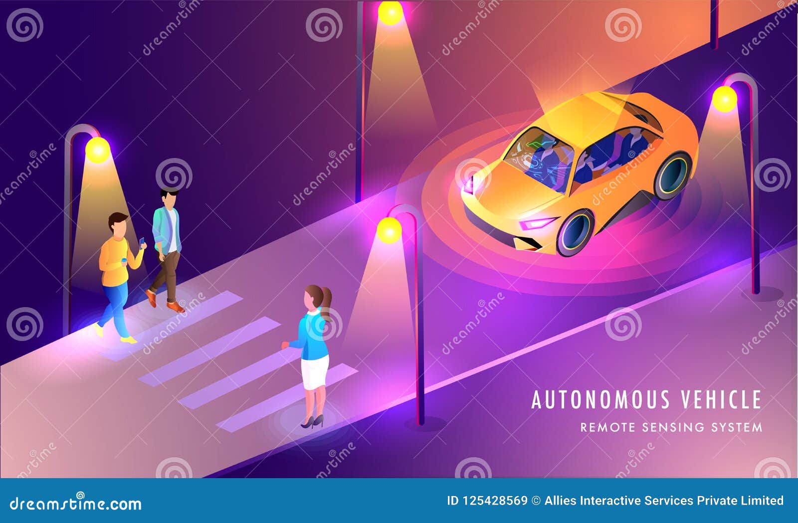 Autonomous Vehicle, Remote Sensing System Based Web Template Design ...