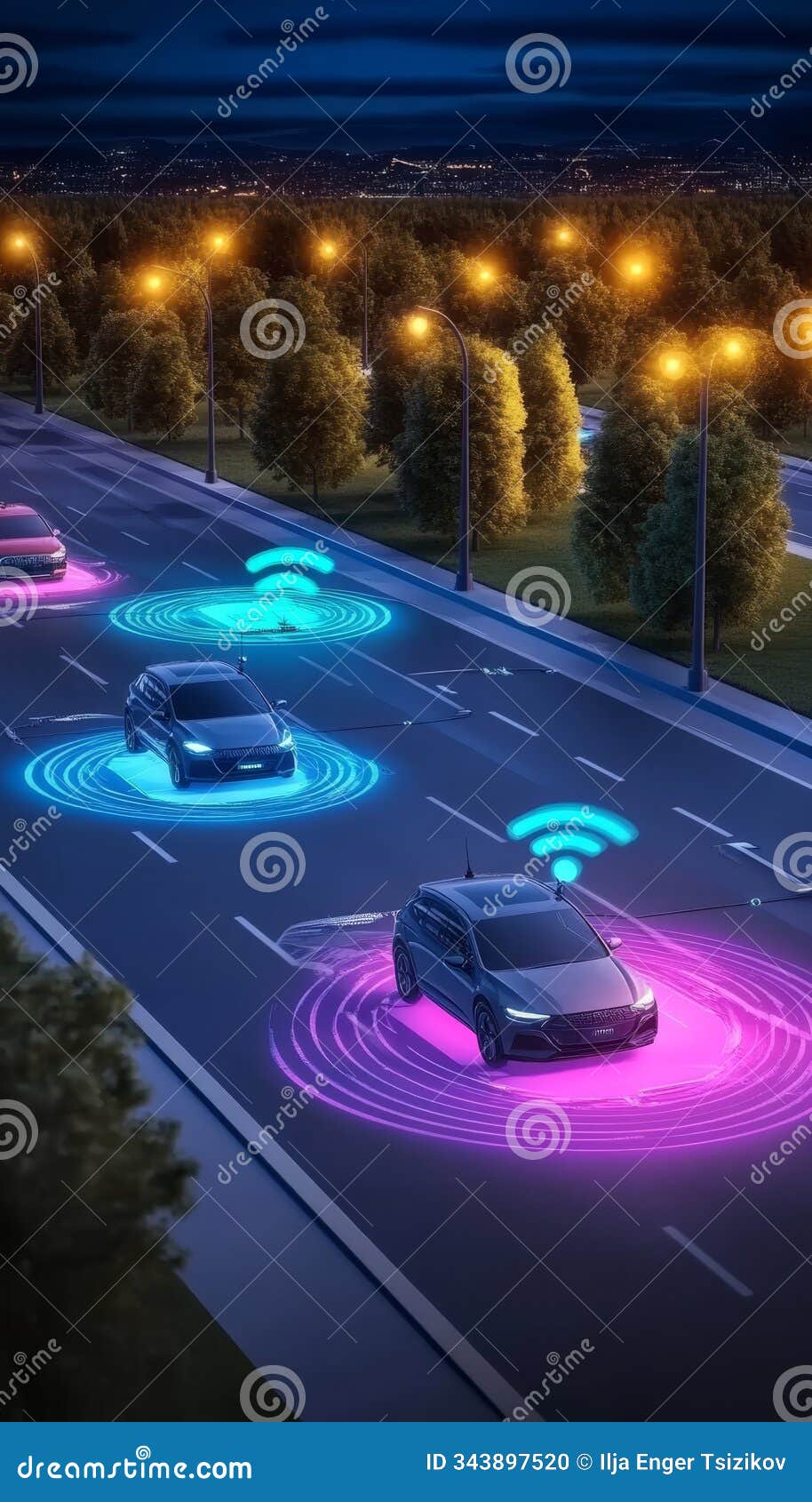 Autonomous Vehicles on Highway, Smart Technology for Communication ...