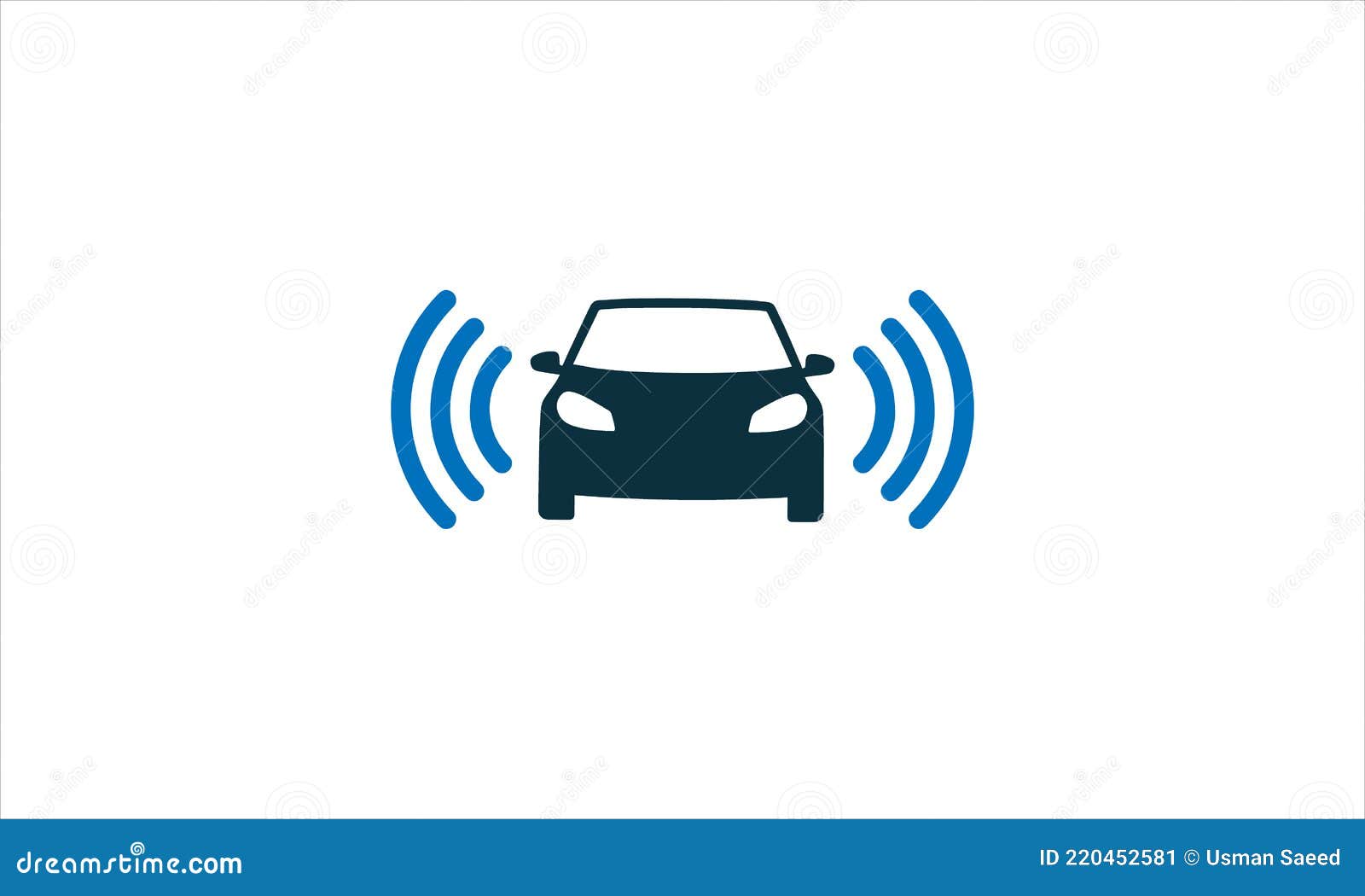 Autonomous Vehicles Icon or Wifi Car Logo Design Illustration Vector ...