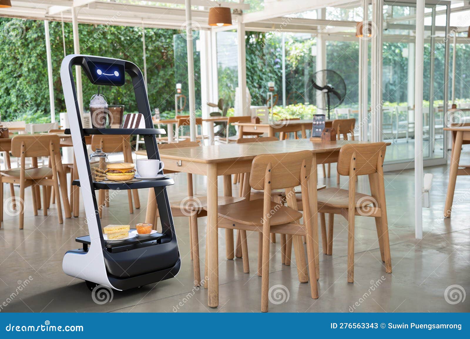 Autonomous Waiter Robot Working in Restaurant, Artificial Intelligence ... Autonomous Waiter Robot Working in Restaurant, Artificial Intelligence ...