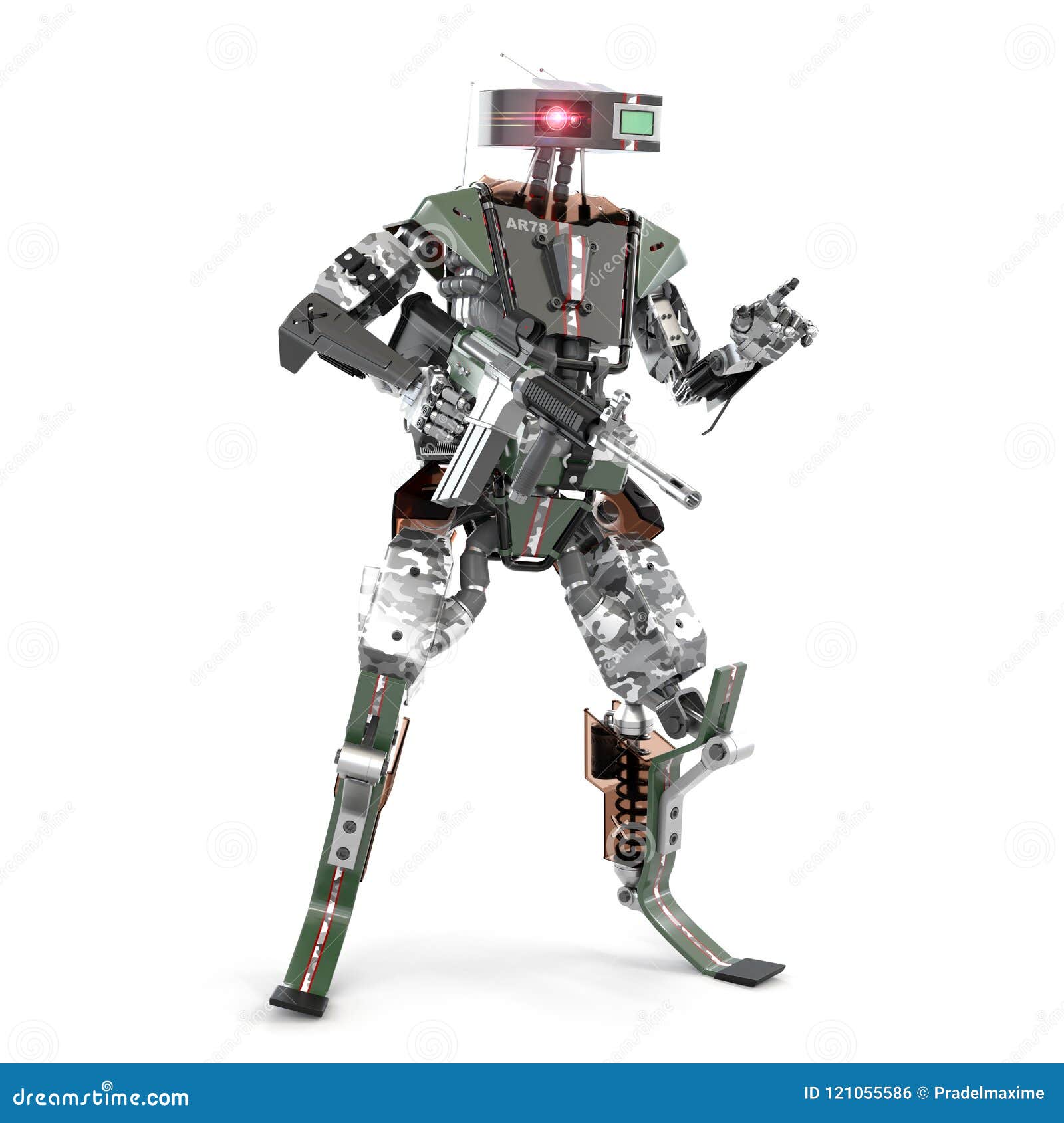 Autonomous weapons robots stock illustration. Illustration of secret ...