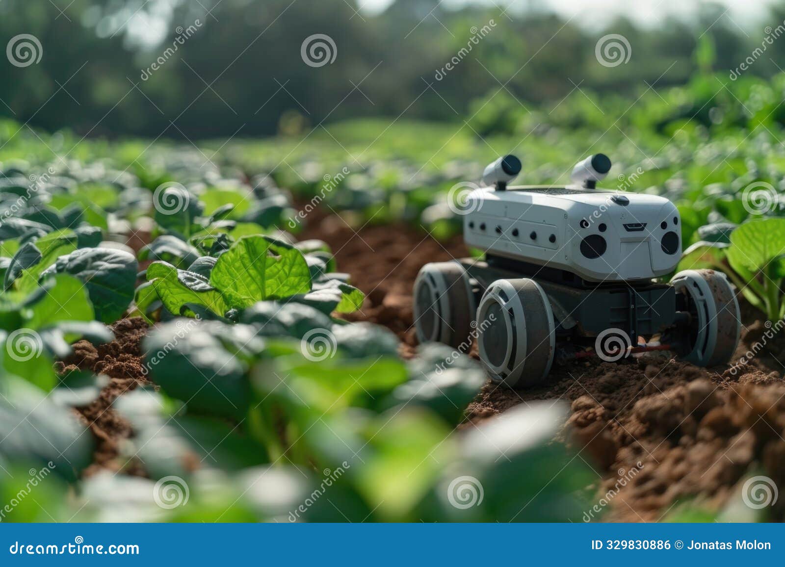 Autonomous Weeding Robot: Smart Technology for Stock Illustration ...
