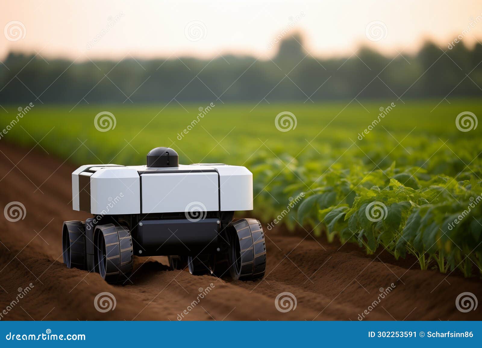 Autonomous Wheeled Robot is Working in an Agricultural Field. Using ...