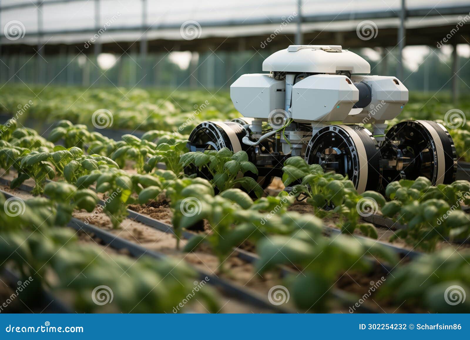 Autonomous Wheeled Robot is Working in an Agricultural Field. Using ...
