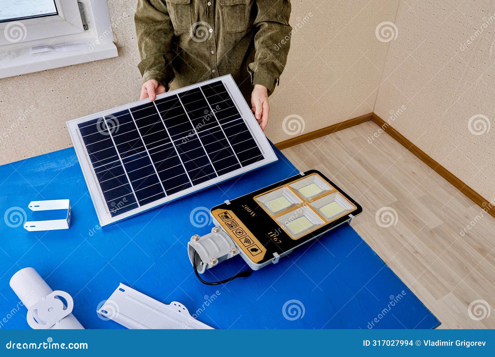 Autonomous Wireless Street Lighting Installation Kit, Solar Panel, LED ...