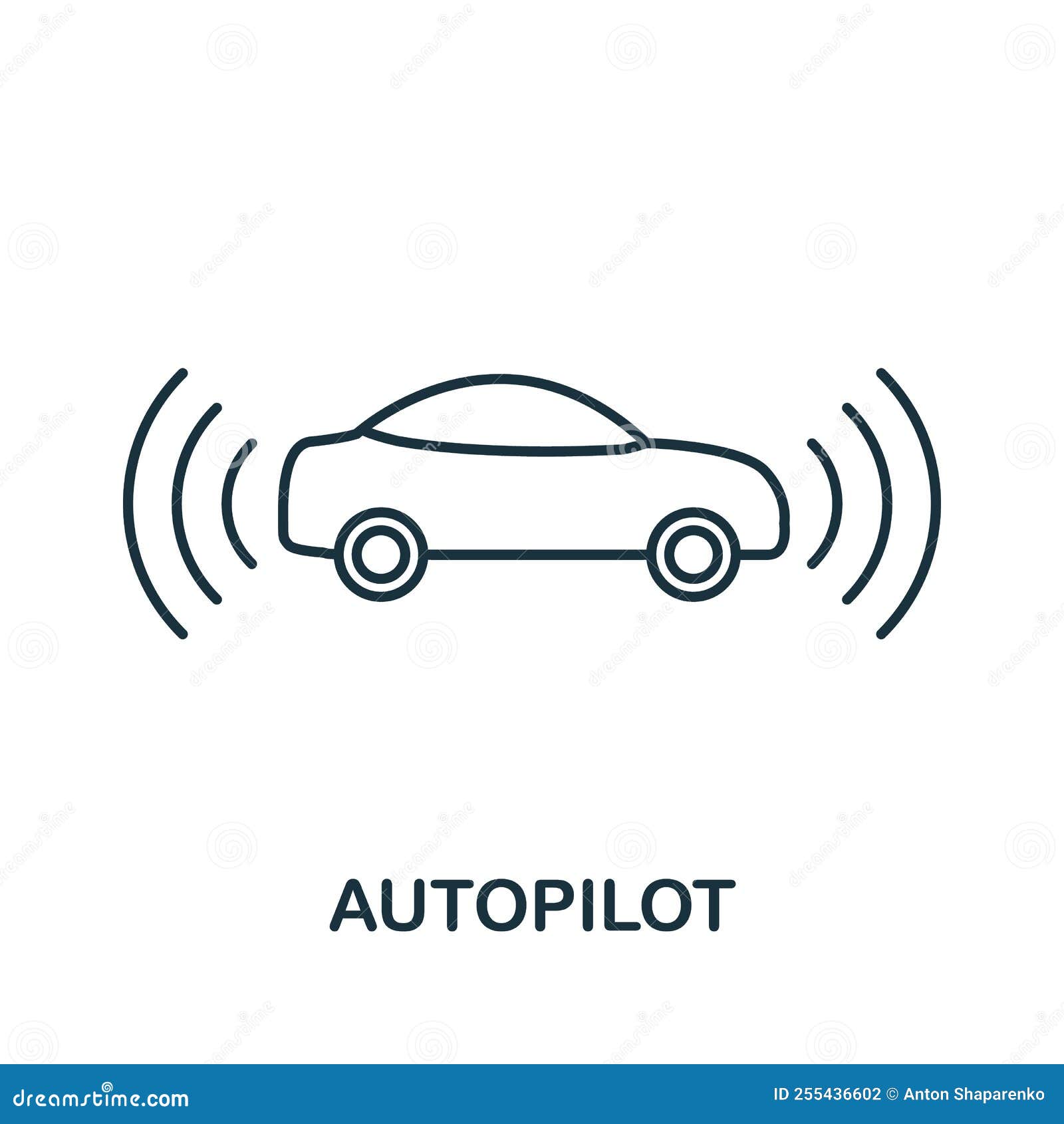 Autopilot Icon. Simple Element from Technology Collection. Line ...
