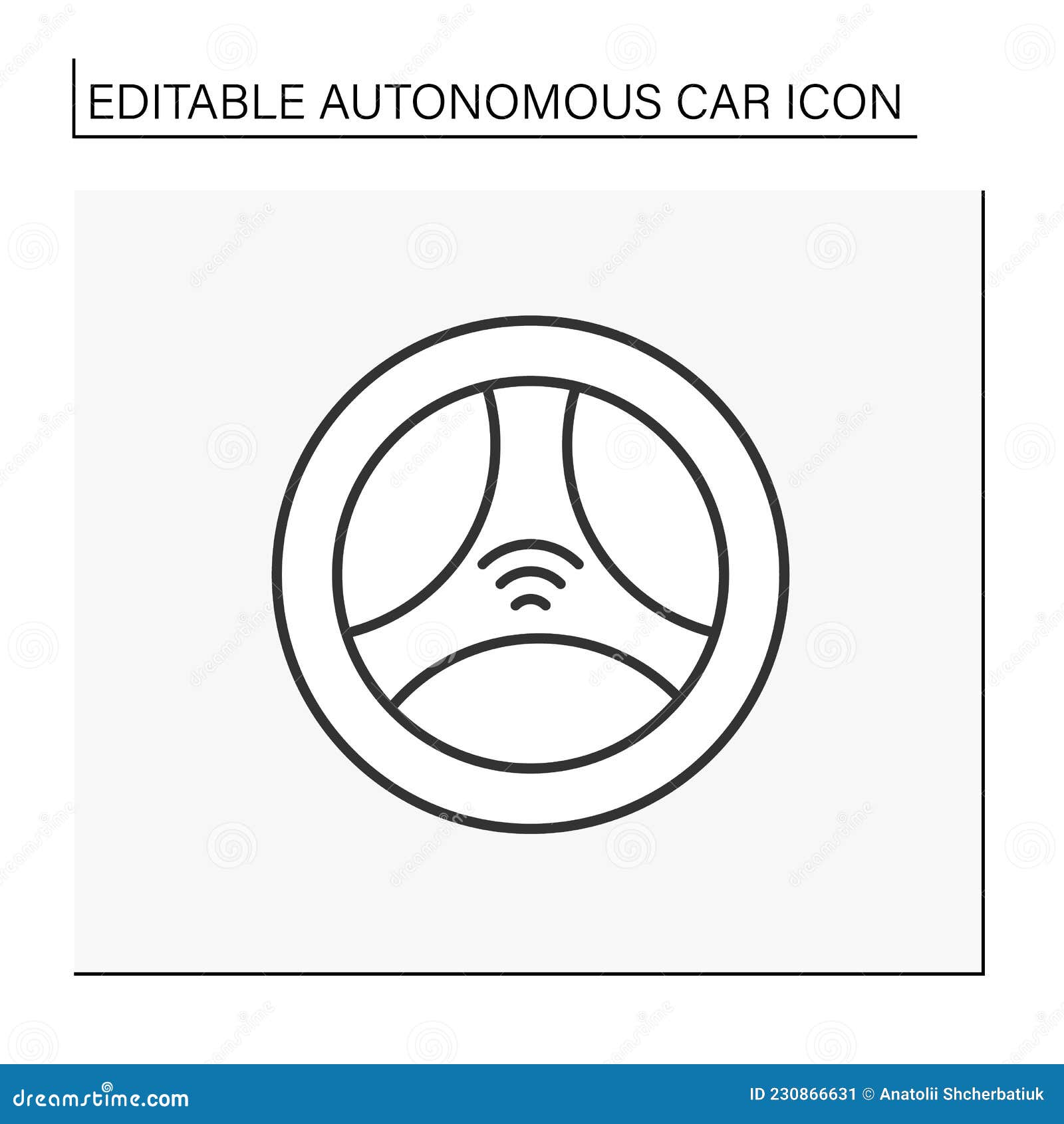 Autopilot line icon stock vector. Illustration of security - 230866631
