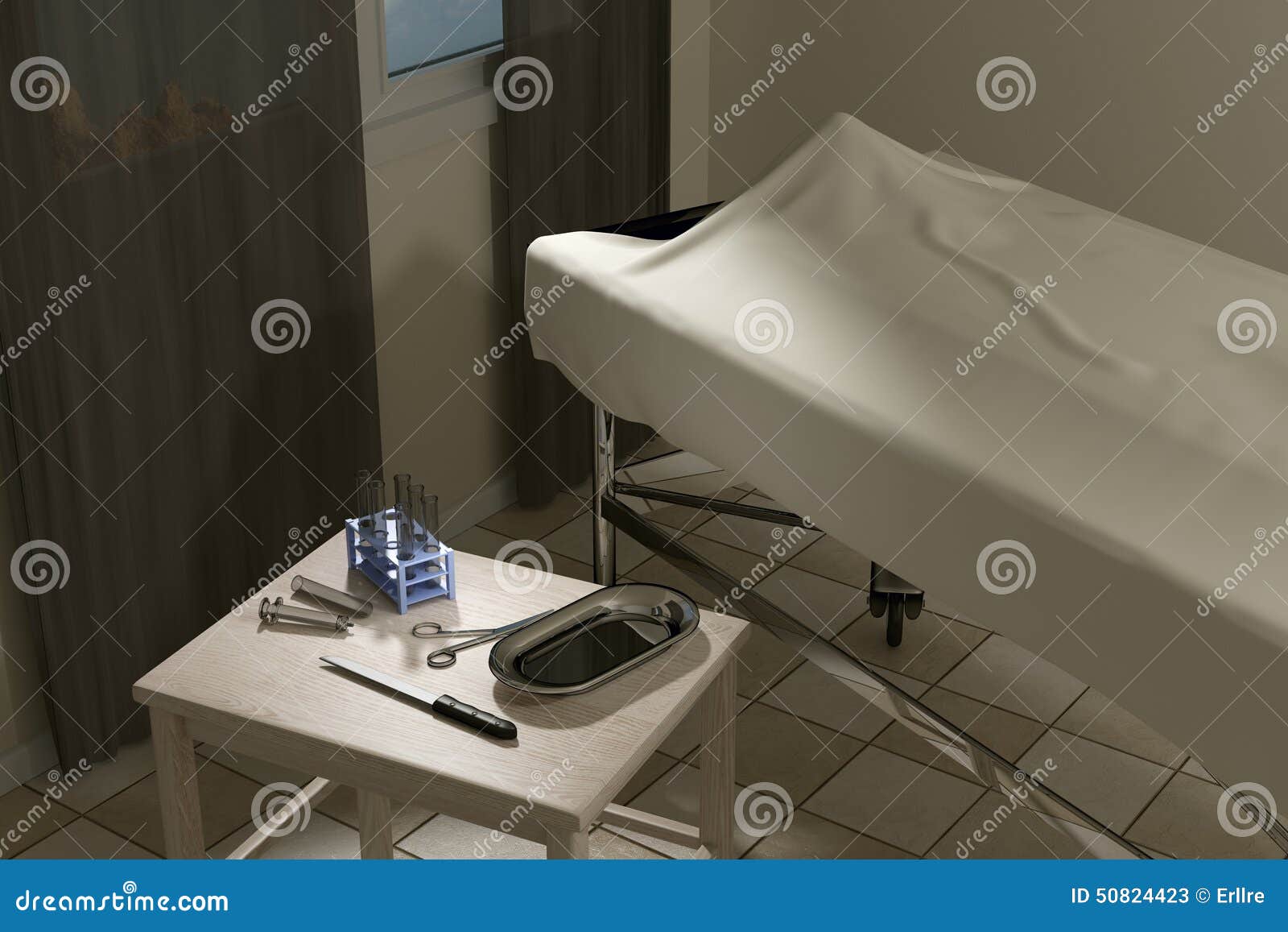 Autopsy stock illustration. Illustration of laboratory - 50824423