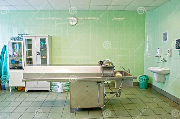 Autopsy room stock photo. Image of coroner, drain, case - 22041656