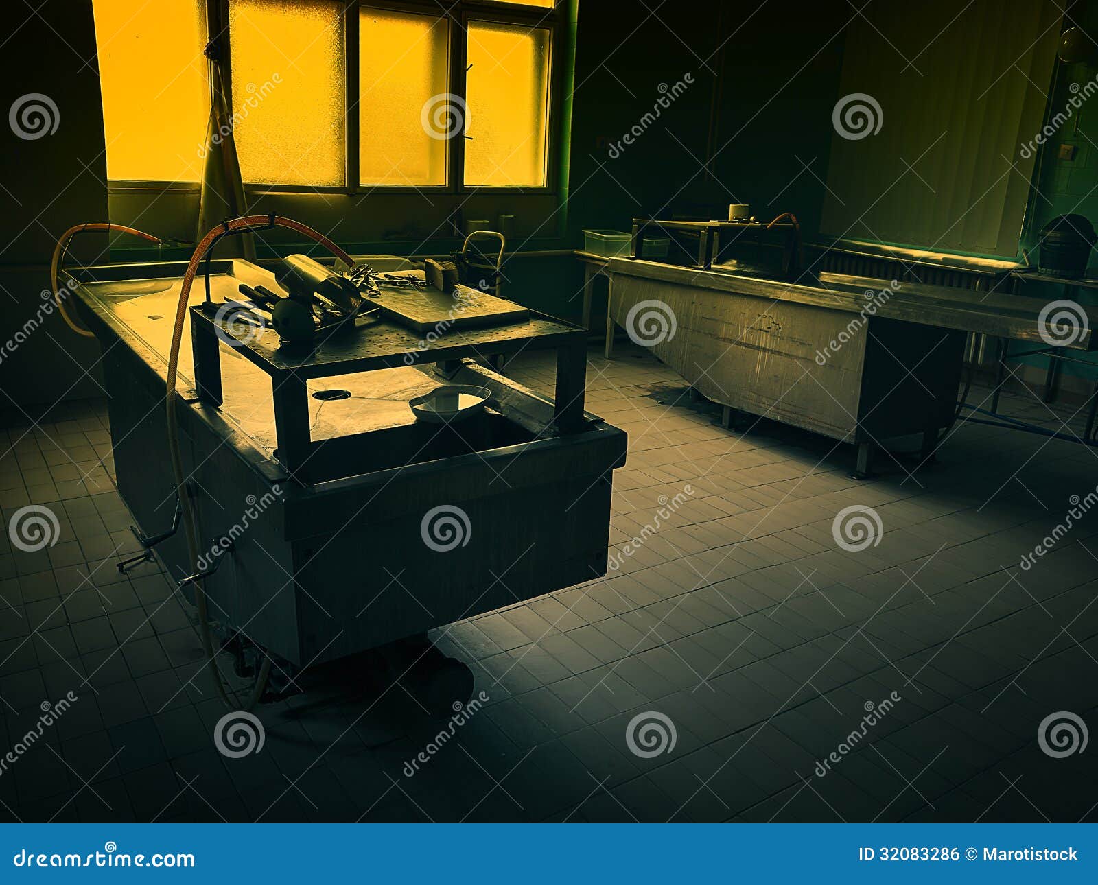 An autopsy room interior stock photo. Image of examination - 32083286