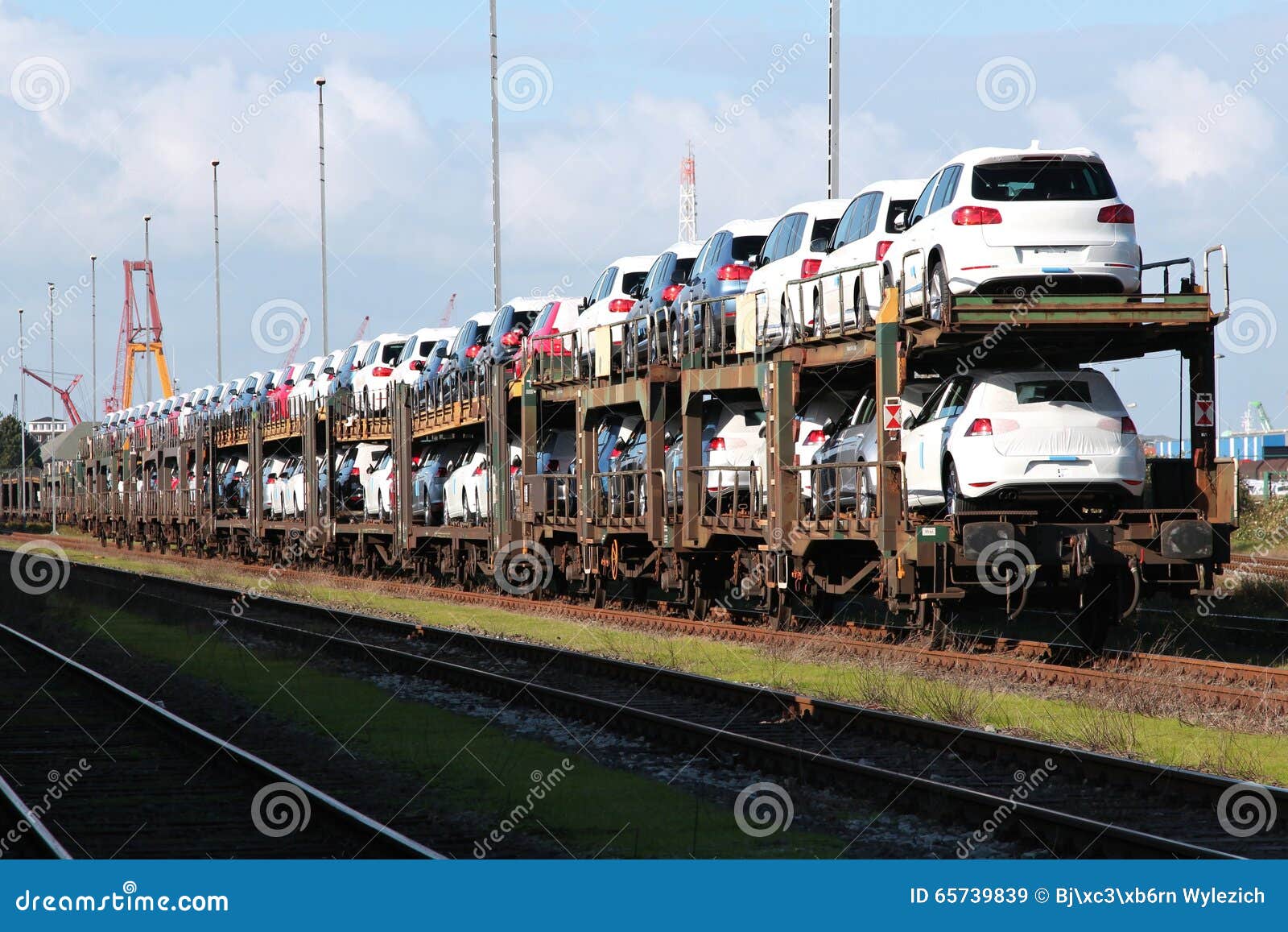 Autorack stock image. Image of industry, distribution - 65739839