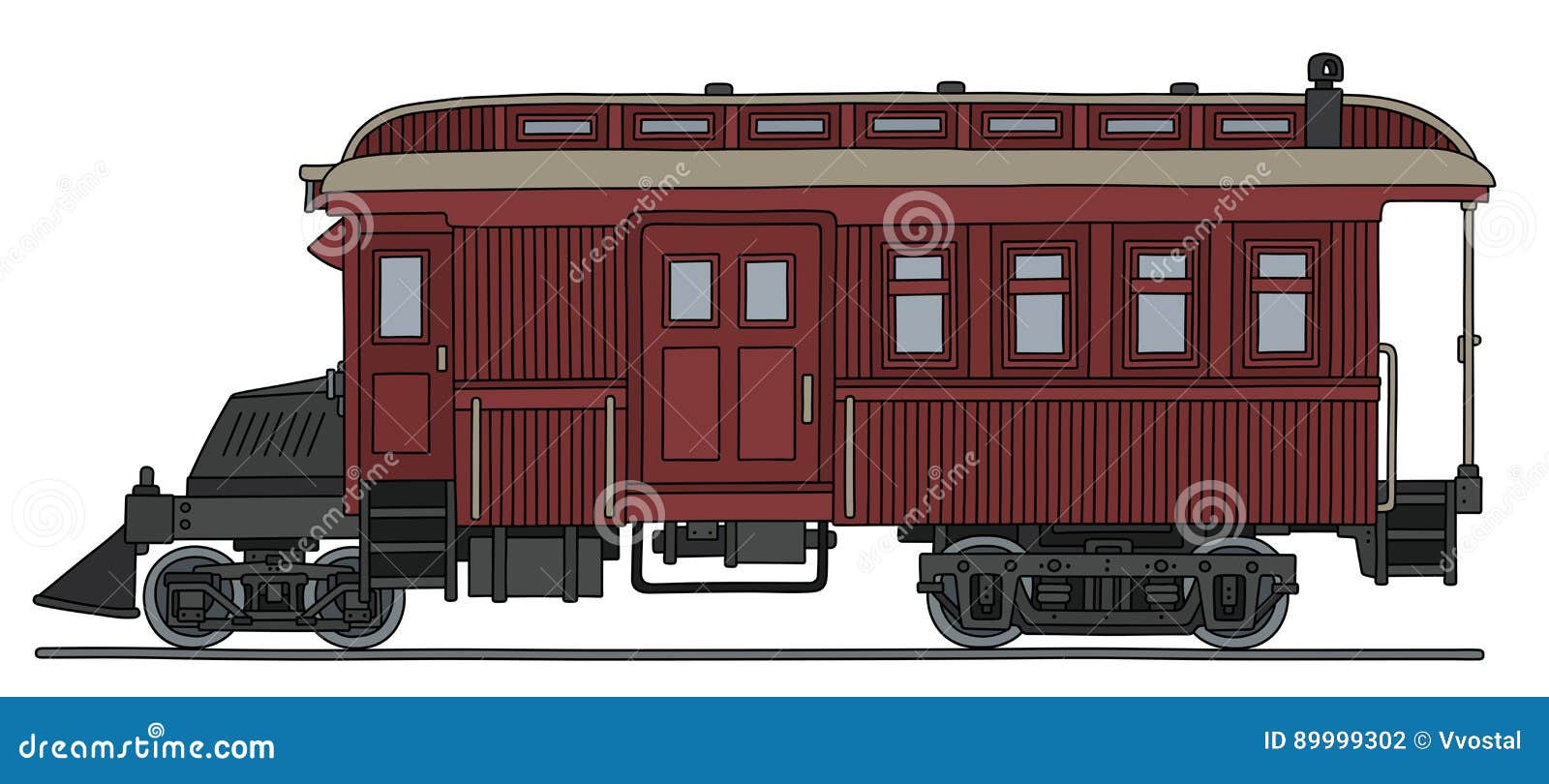 Autorail De Moteur De Vintage Illustration de Vecteur - Illustration du ...