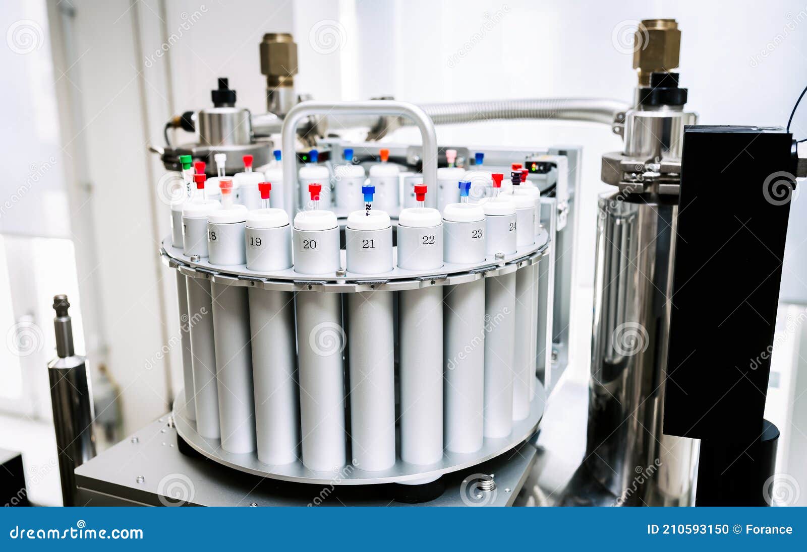 Autosampler Of NMR Spectrometer Loaded With Samples For Analysis ...