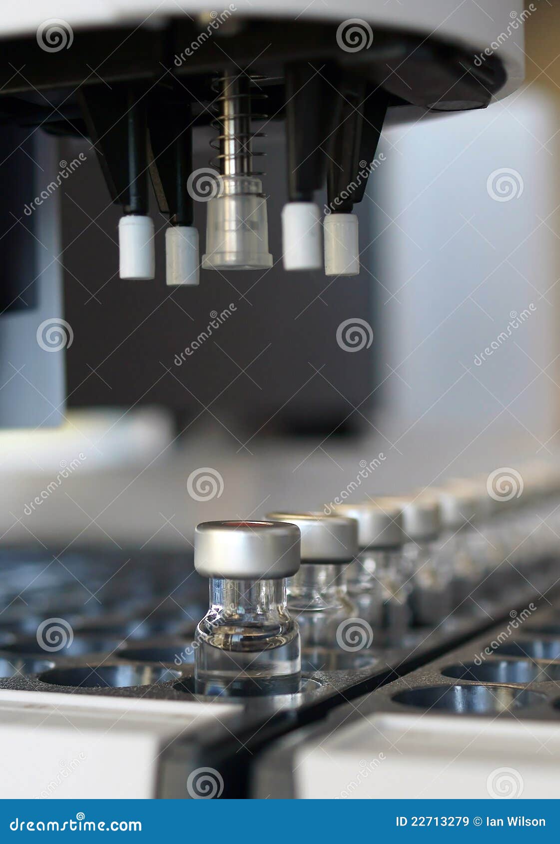 Autosampler Vials for Analysis Stock Image - Image of chemistry ...