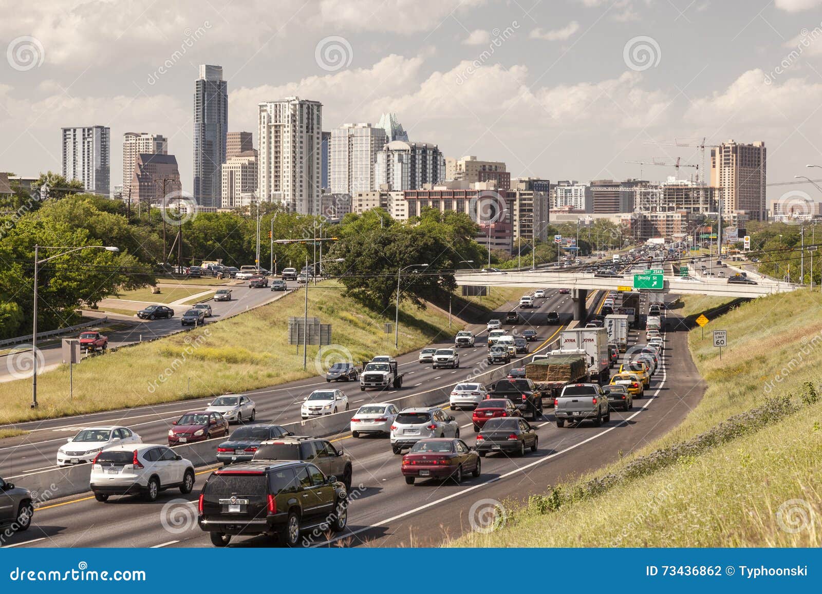 Autostrada W Austin, Teksas Fotografia Editorial - Obraz złożonej z ...