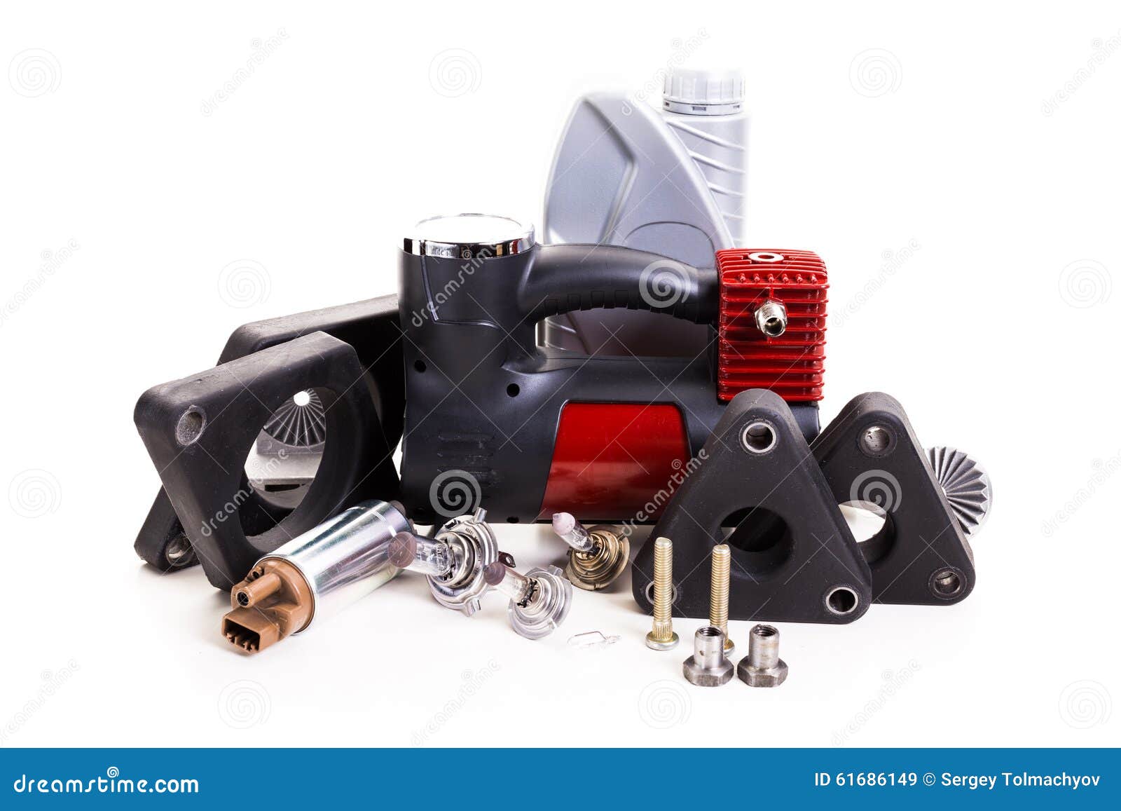 Autoteile stockbild. Bild von eisen, hintergrund, einstellen - 61686149