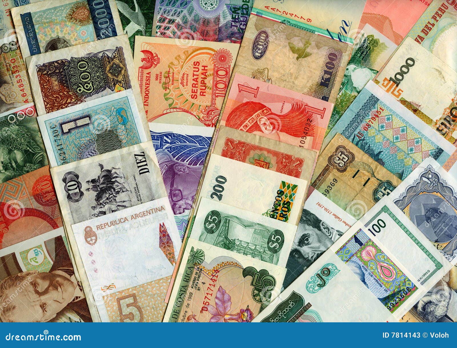 Devises De Partout Dans Le Monde, Billets De Banque De Papier. Image ...