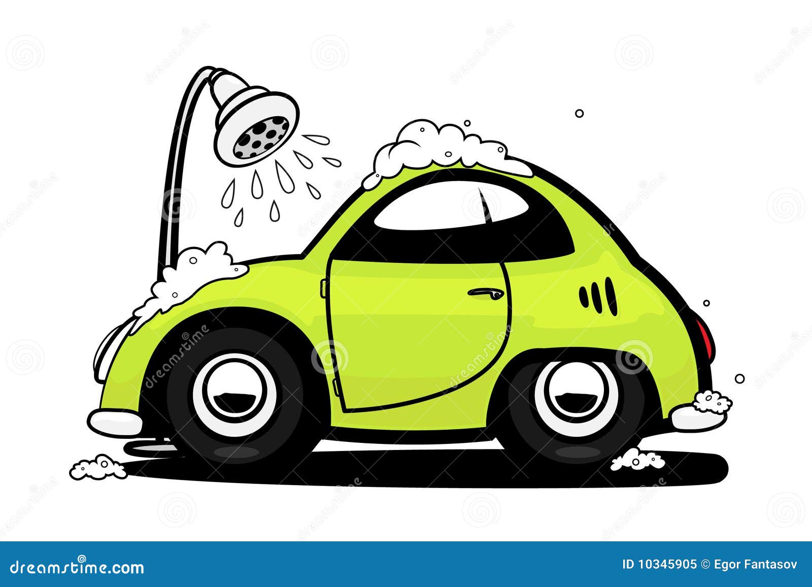 Autowasserette vector illustratie. Illustration of motor - 10345905