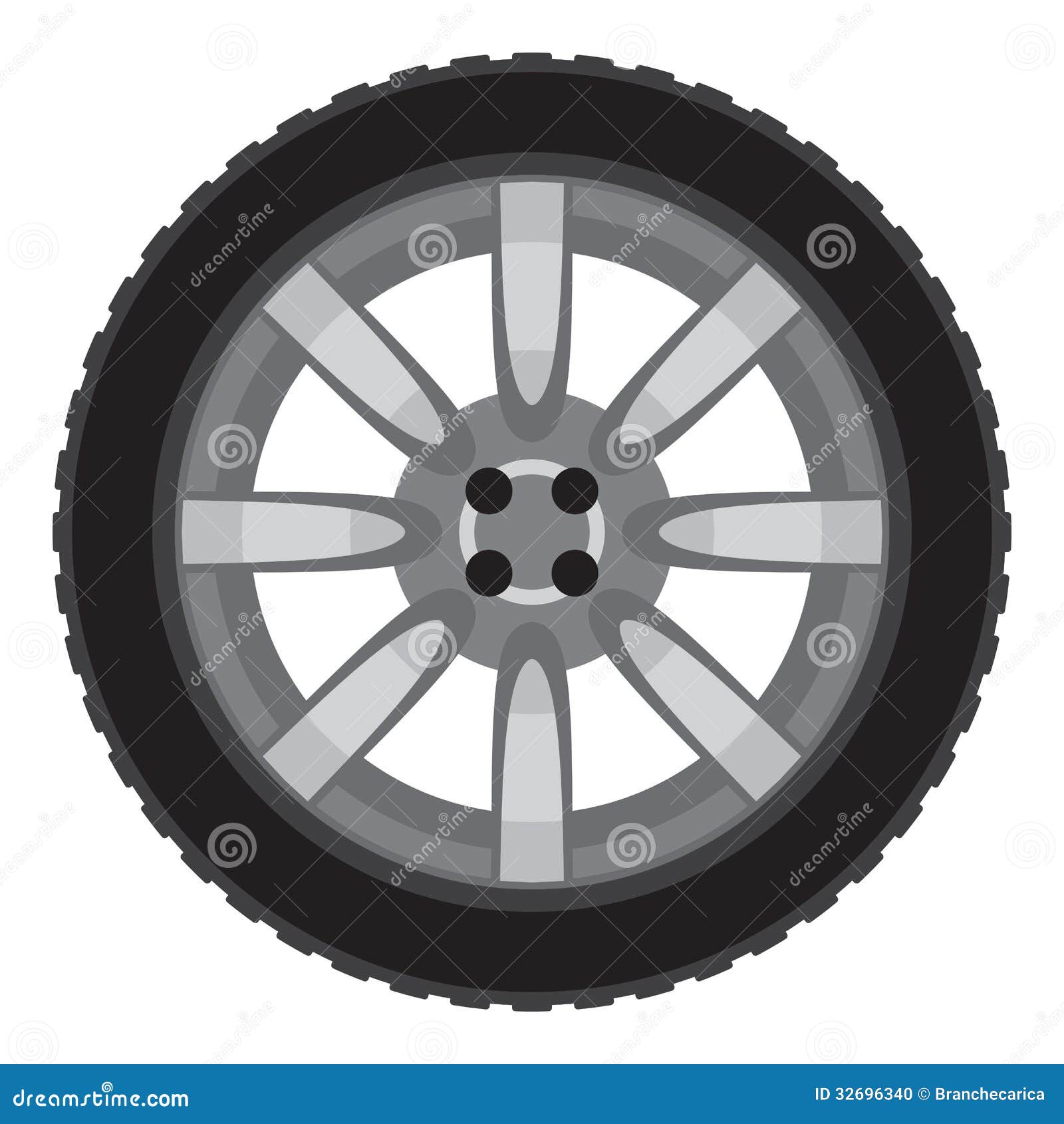 Autowiel vector illustratie. Illustration of ronde, schijf - 32696340