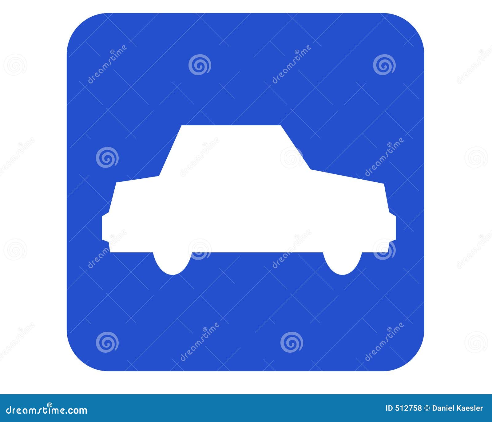 Autozeichen stock abbildung. Illustration von marke, zeichen - 512758