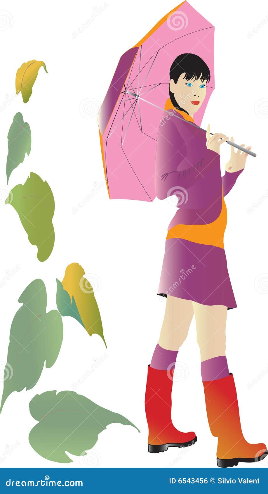 Autumn stock vector. Illustration of pretty, elegance - 6543456