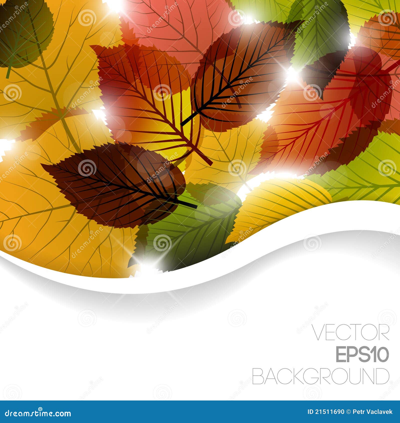 Autumn Abstract Floral Background Stock Illustration - Illustration of ...