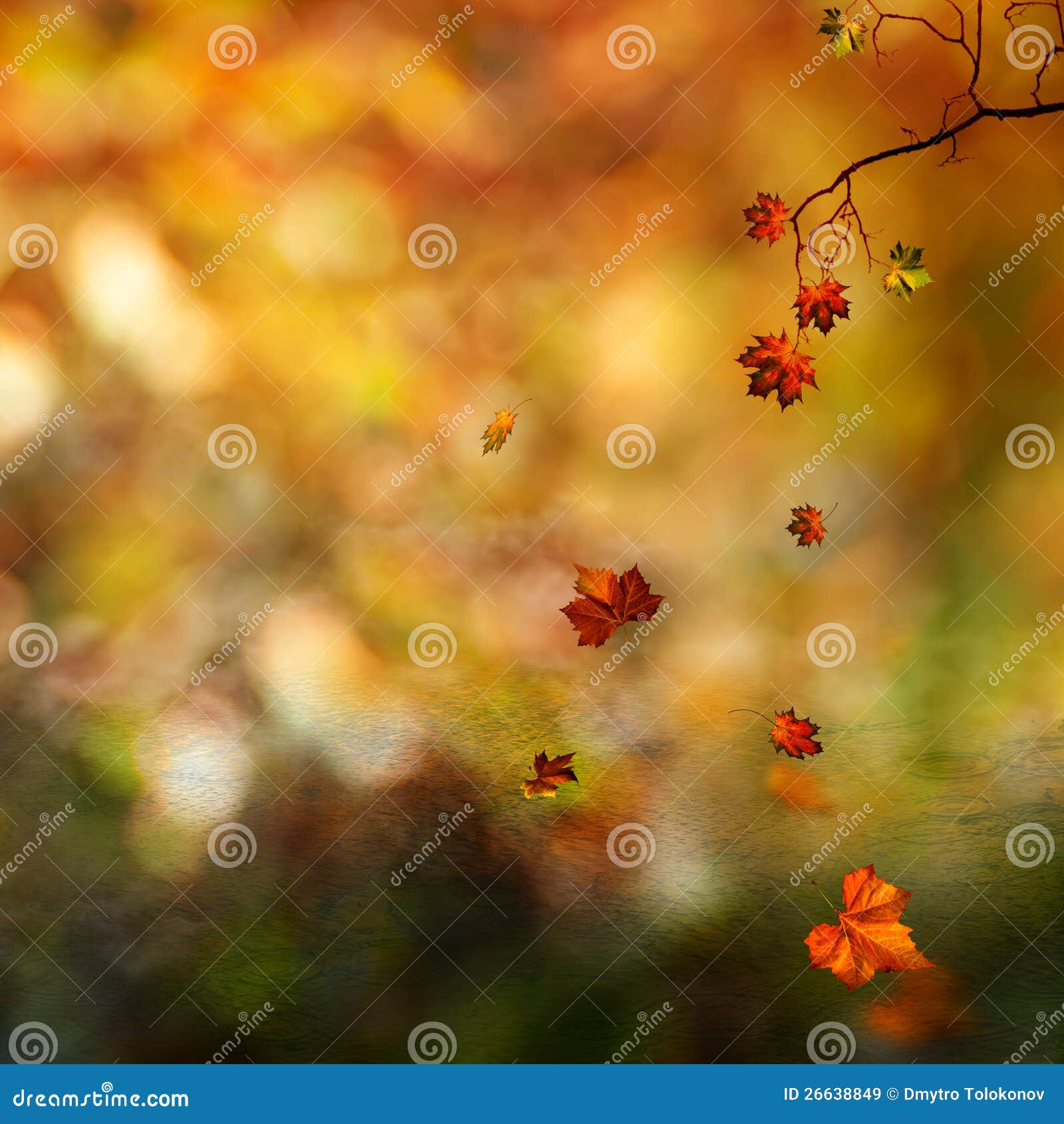 Autumn, Abstract Natural Background Stock Illustration - Illustration ...