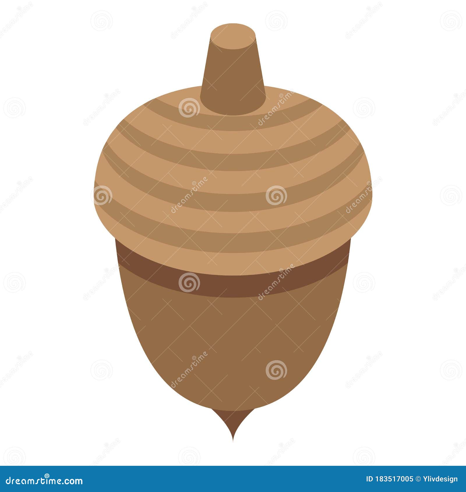 Autumn Acorn Icon, Isometric Style Stock Vector - Illustration of green ... Autumn Acorn Icon, Isometric Style Stock Vector - Illustration of green ...