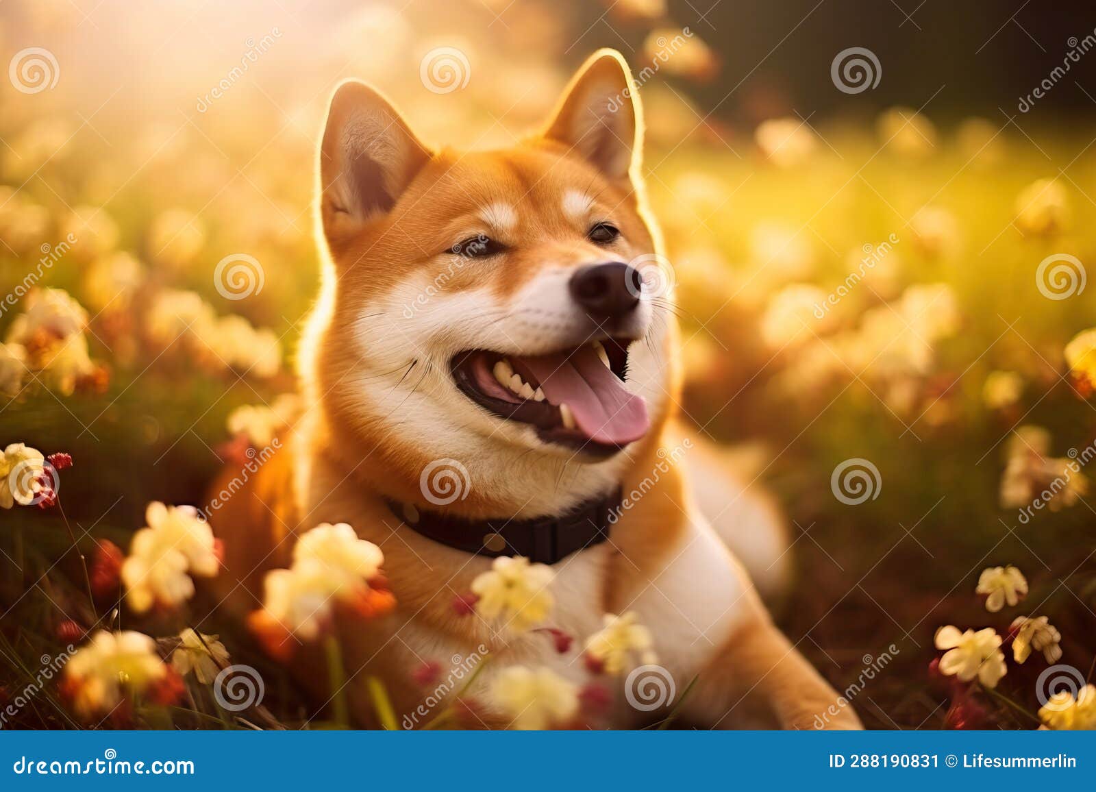 Autumn Adventures: Siba Inu in the Park Stock Image - Image of leaves ...