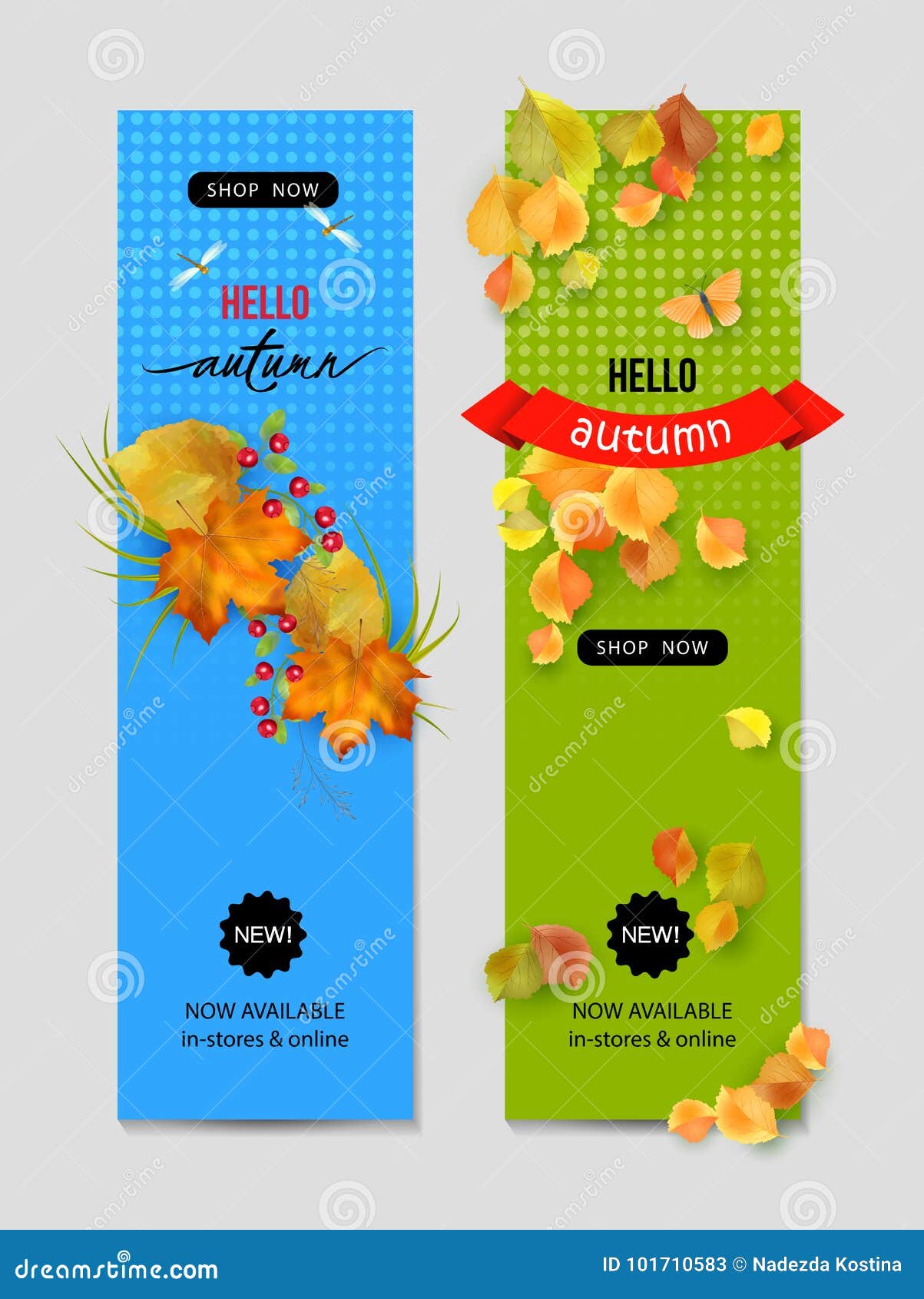 Autumn Advertising Banner stock vector. Illustration of november ...