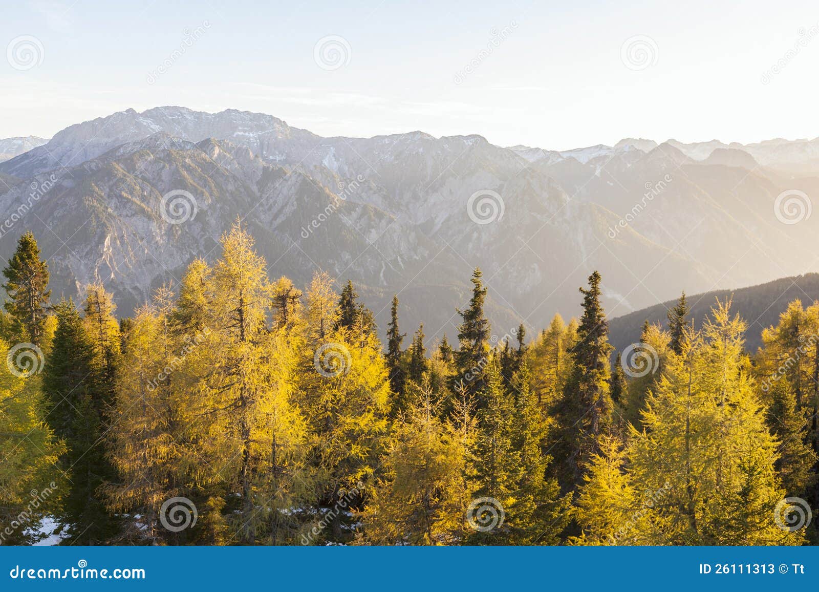 Autumn in the alps stock image. Image of fall, high, evening - 26111313