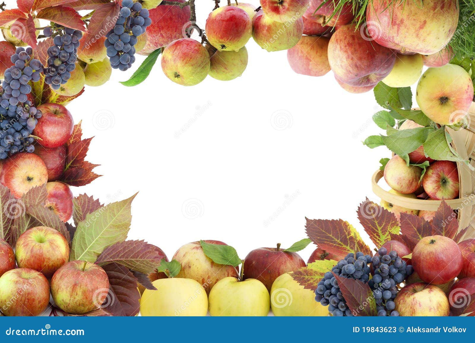 Autumn Apples Frame Collage Royalty-Free Stock Photo | CartoonDealer ...