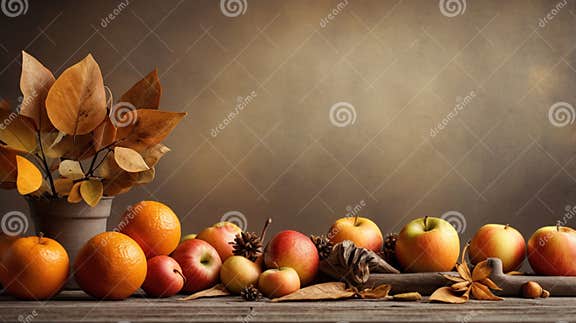 Autumn Apples. Apples of Several Varieties Picked in the Autumn Stock ...