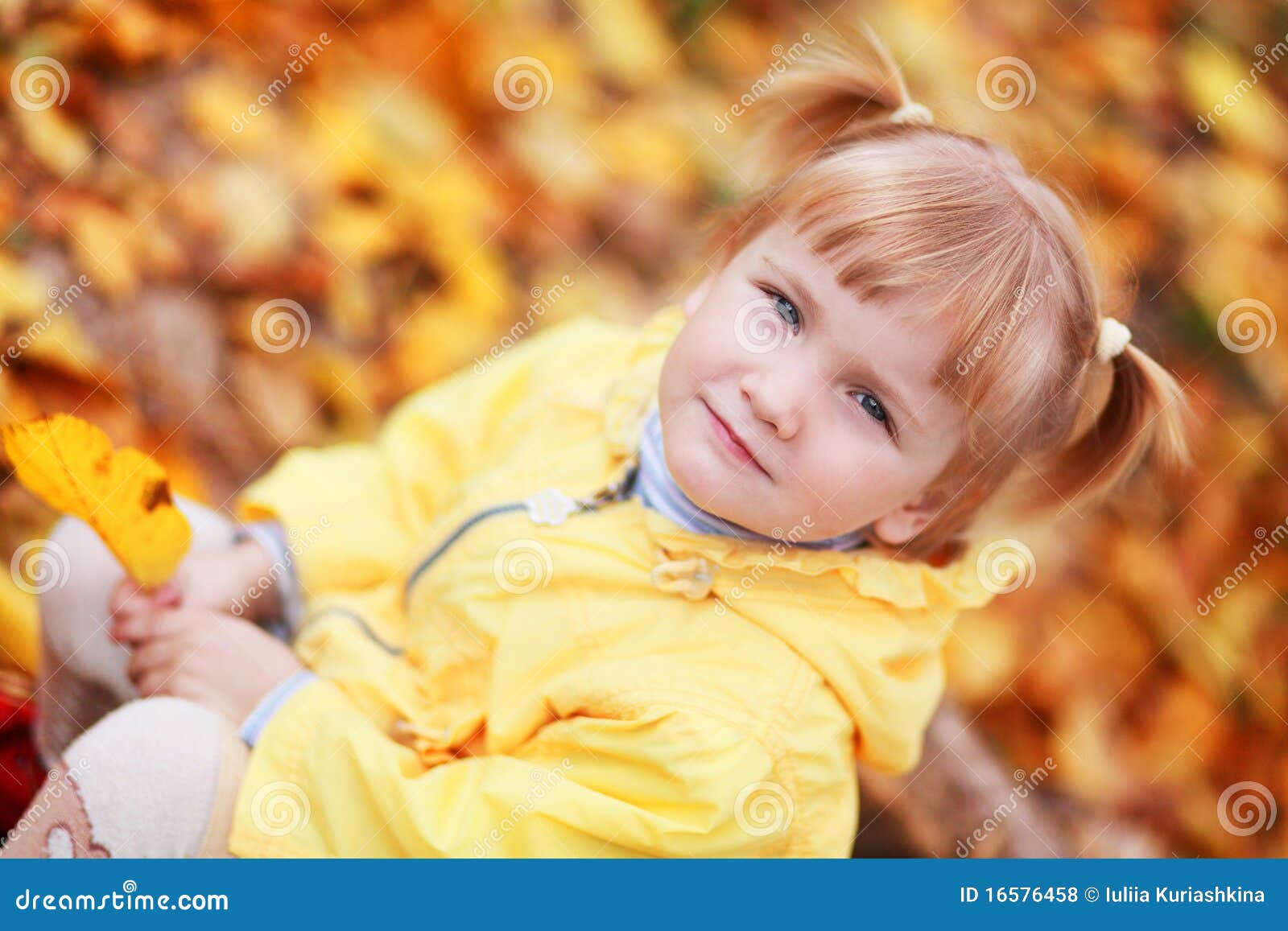 Autumn baby stock photo. Image of color, pile, cute, outdoor - 16576458