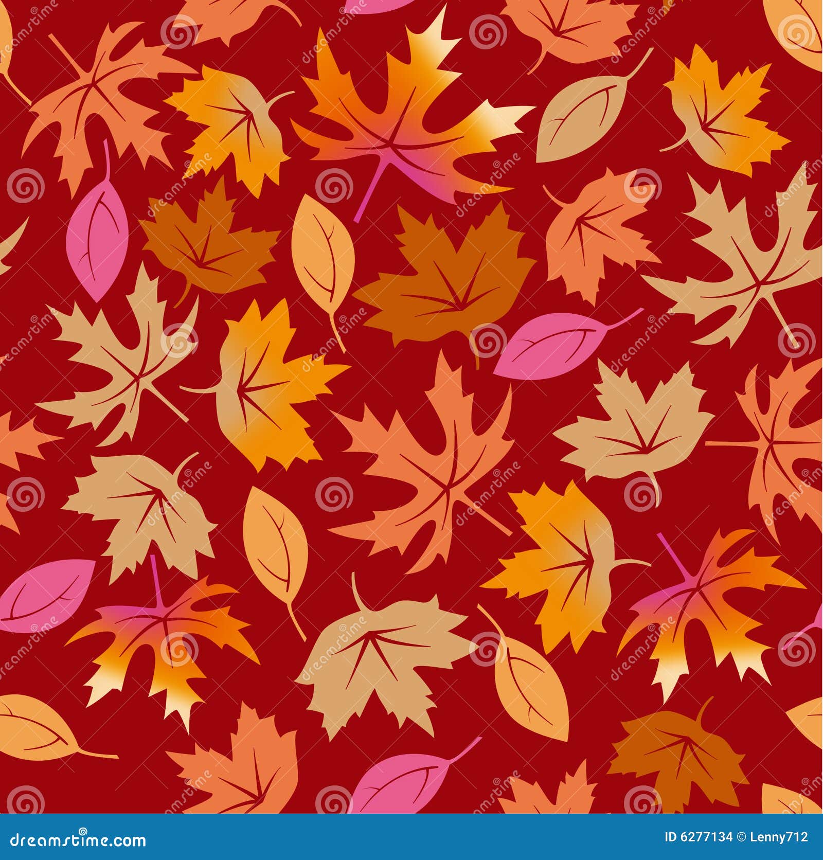 Autumn Vector Seamless Background Stock Vector - Illustration of floral ...