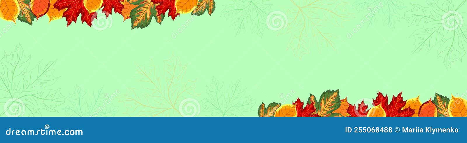 Autumn Background with Bright Leaves for the Website Header Stock ...