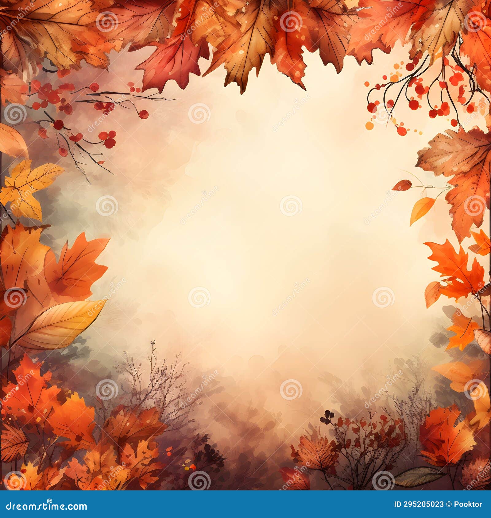 Autumn Background, Fall Background, AI Generated, Fallen Leaves, Autumn ...