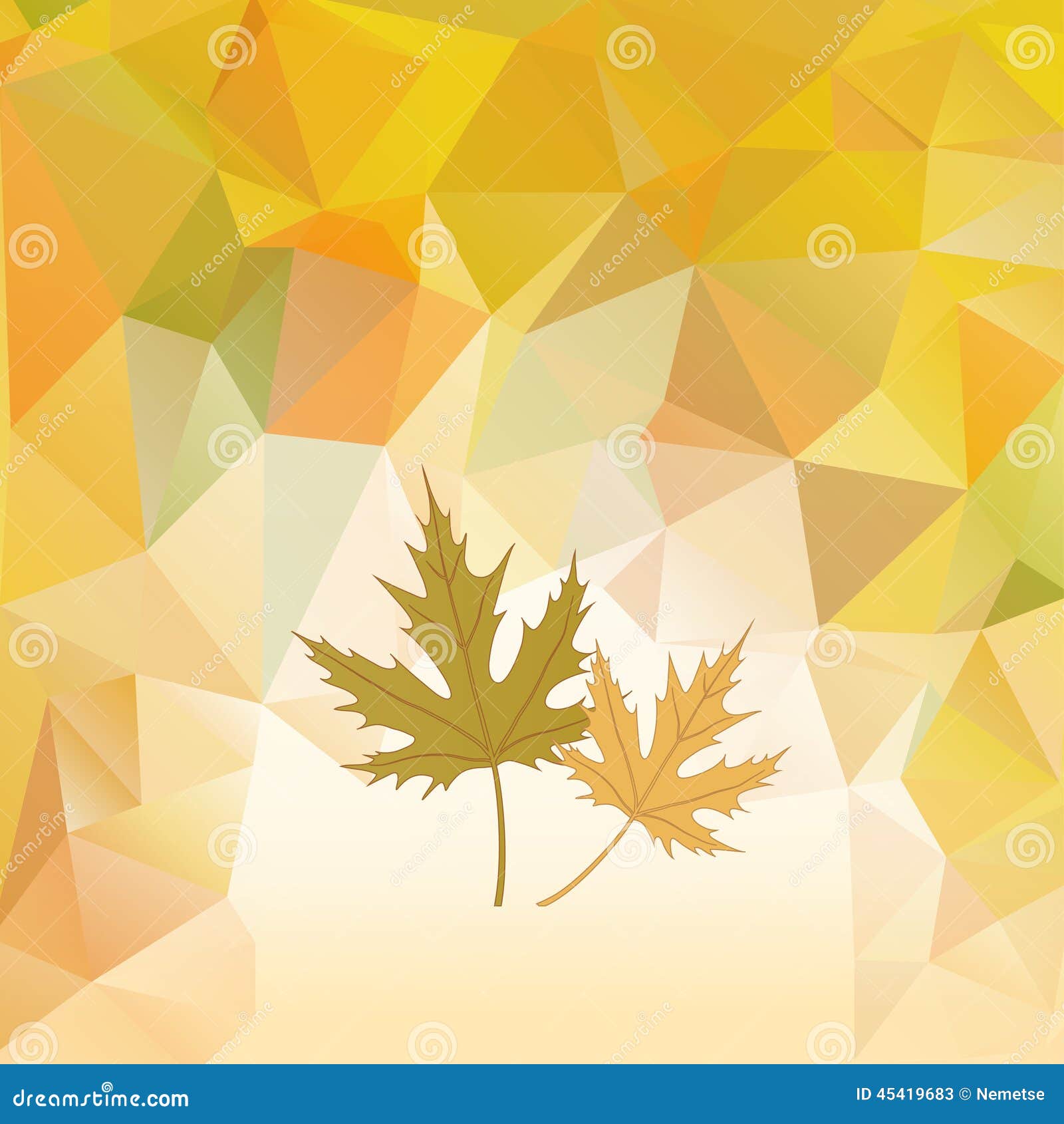 Autumn background polygon stock vector. Illustration of crystal - 45419683