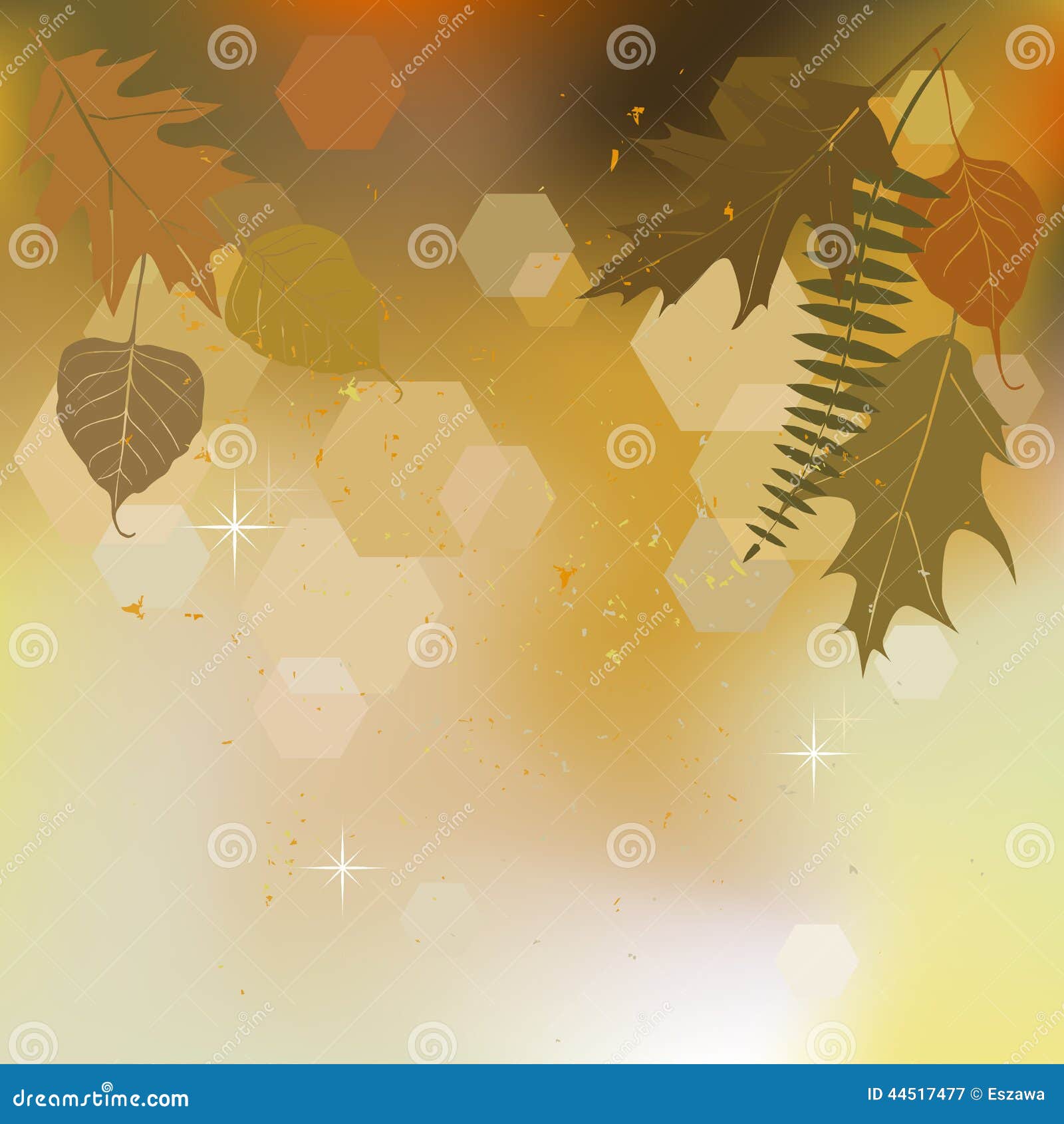 Autumn Background with a Space for a Text Stock Vector - Illustration ...