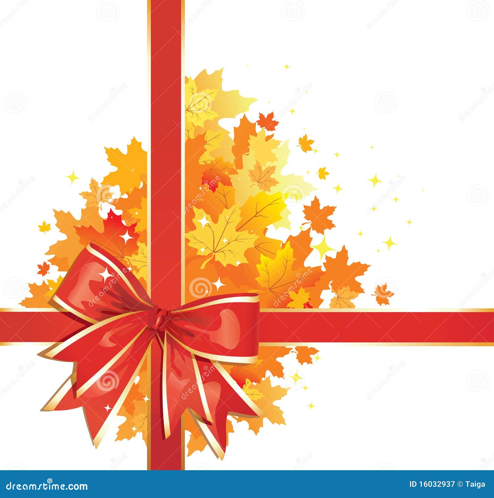 Autumn Background / Thanksgiving Bow Stock Illustration - Illustration ...