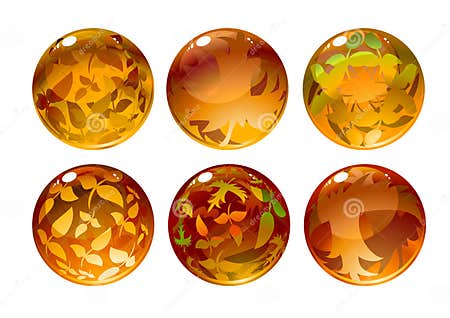 Autumn balls stock vector. Illustration of ball, group - 8990492
