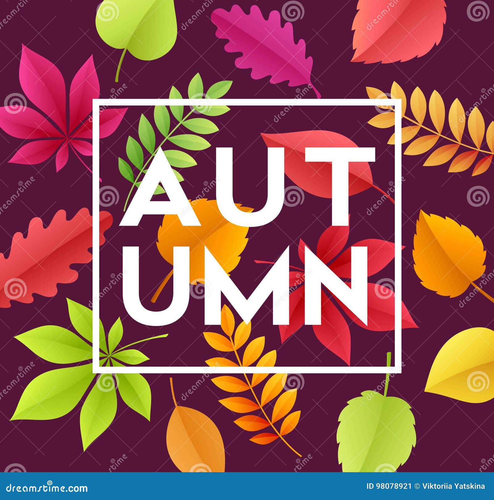 Autumn Banner Background with Paper Fall Leaves. Vector Illustration ...