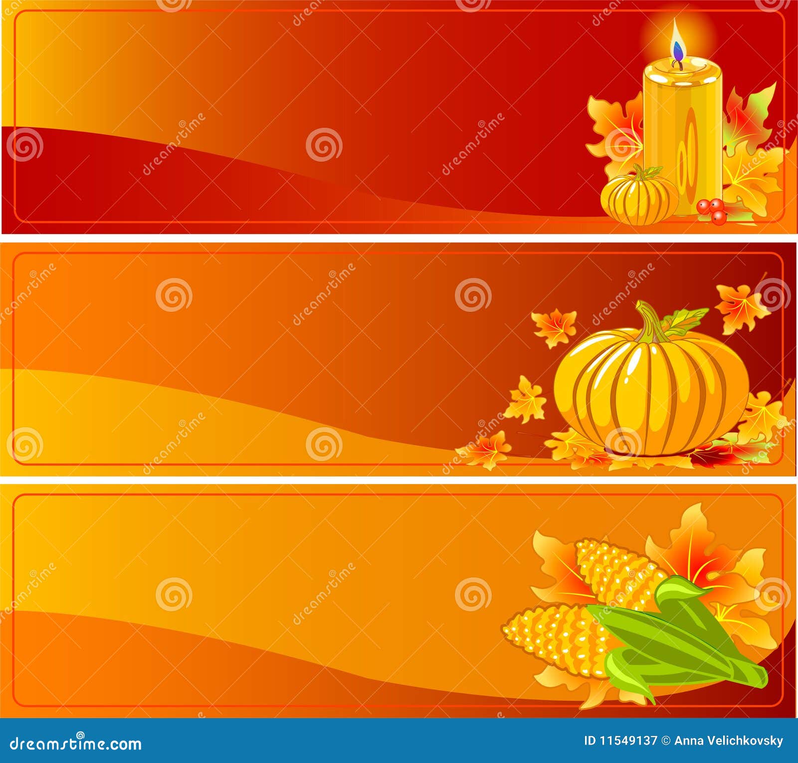 Autumn Banners stock vector. Illustration of placard - 11549137