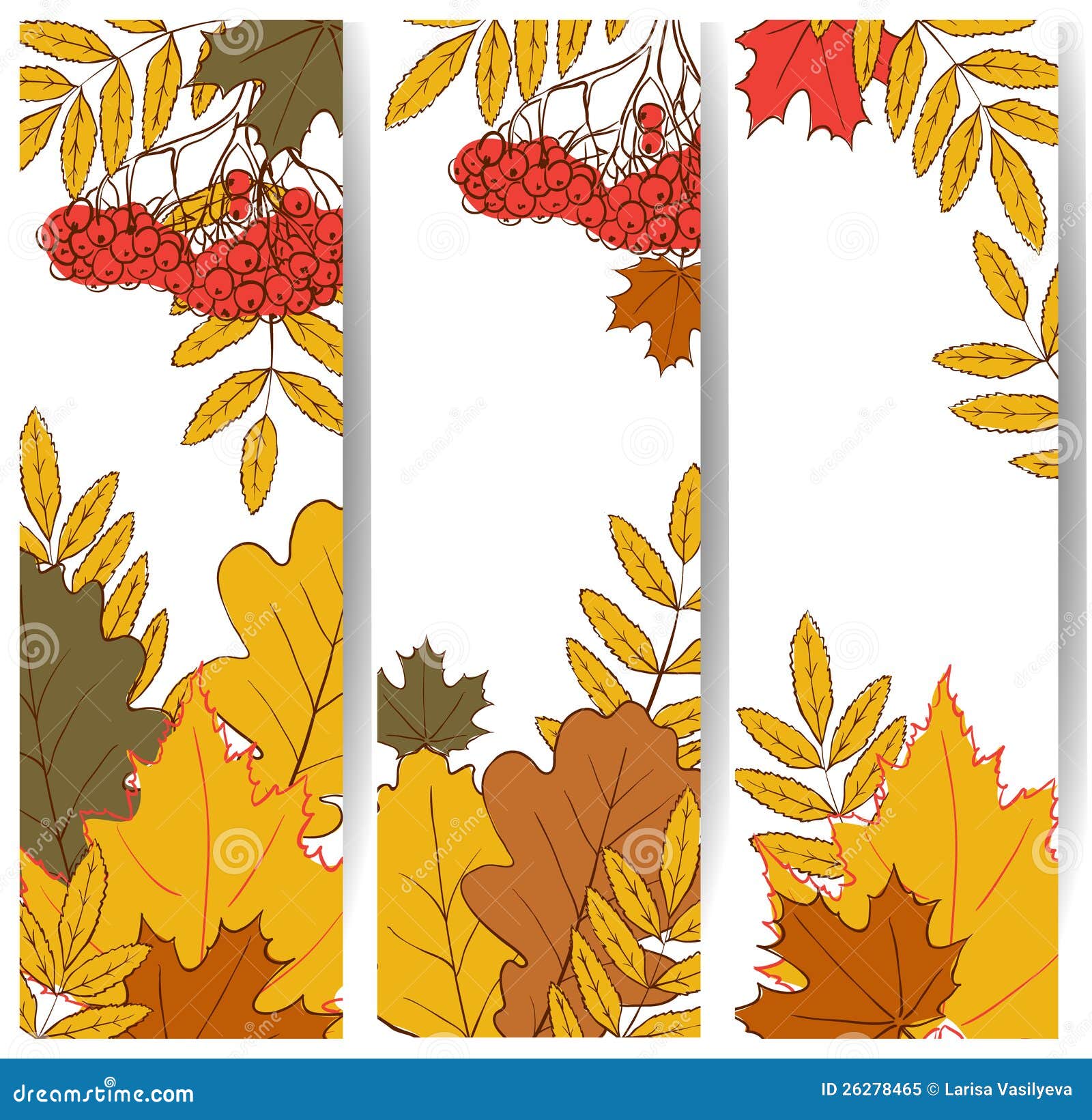 Autumn banners stock vector. Illustration of collage - 26278465