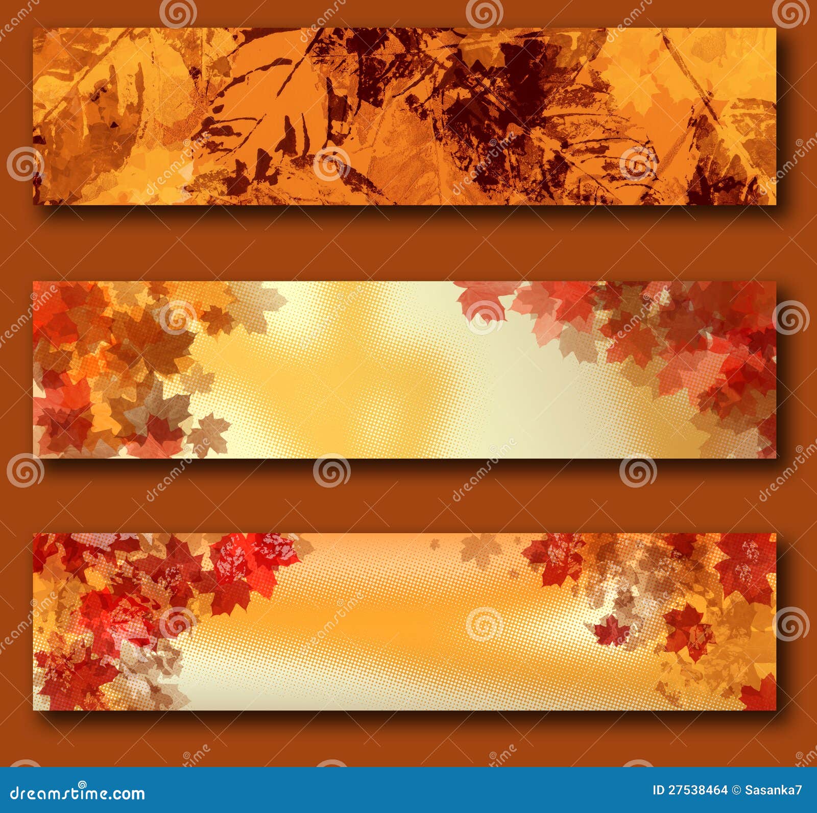 Autumn Banners Stock Images - Image: 27538464
