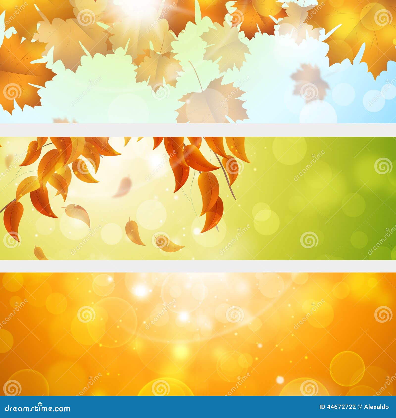 Autumn Banners illustrazione di stock. Illustrazione di sfondo - 44672722
